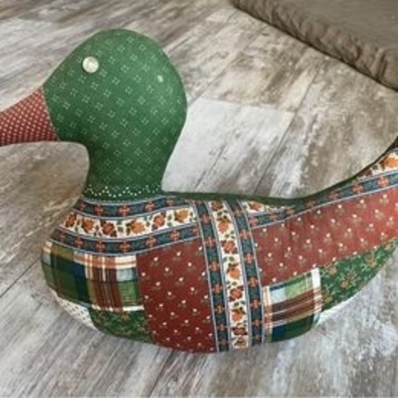 Accents | Vintage Patchwork Fabric Duck Doorstop | Poshmark